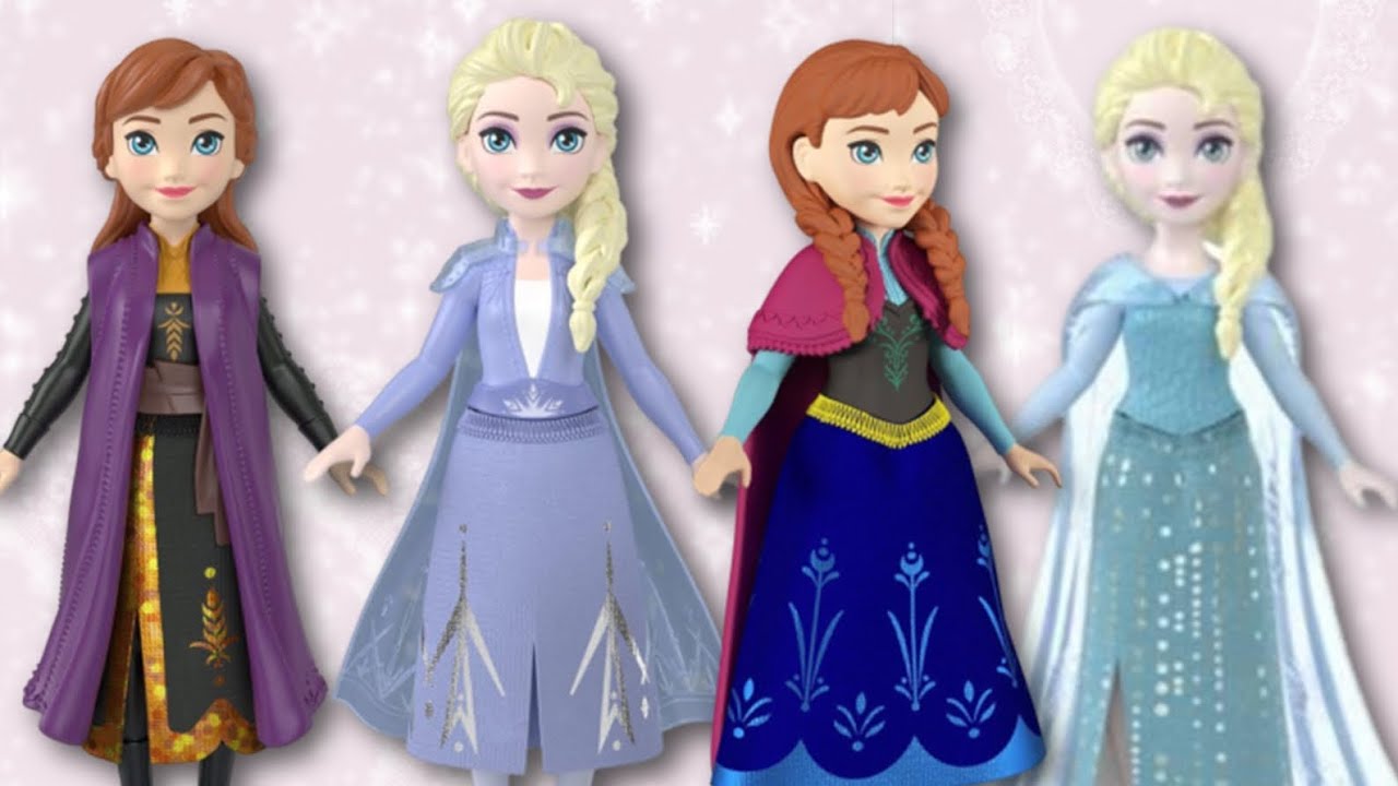 Disney Frozen 1&2 ️☃️ Small Princess Dolls by Mattel 🧊🥶 Unboxing ...