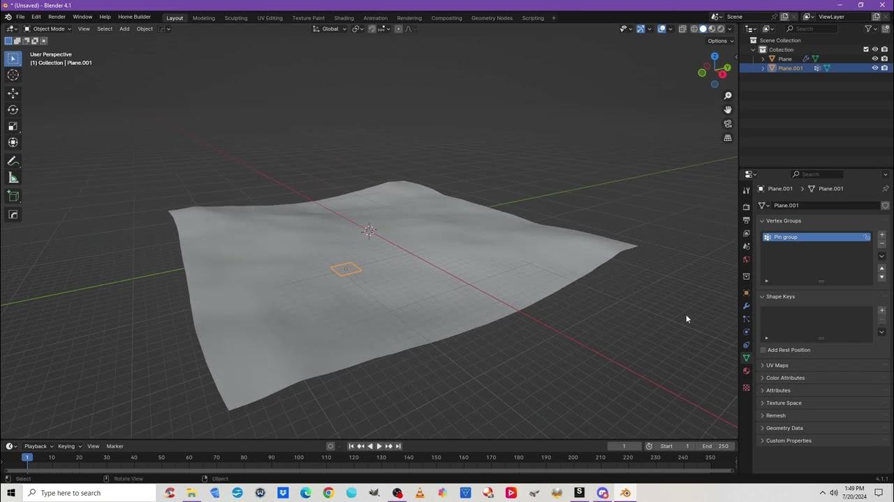 Using Shrinkwrap on a plane over ocean modifier - YouTube