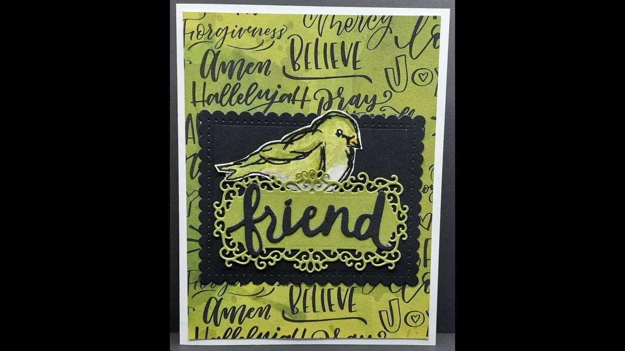 20230306 Faith Bird Grn Blk Card Kit Video - YouTube