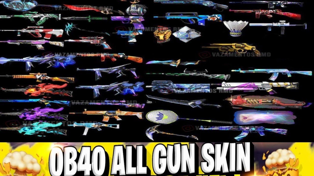 OB40 NEW GUN SKINS FULL REVIEW || NEW GUNS COMING SOON - YouTube