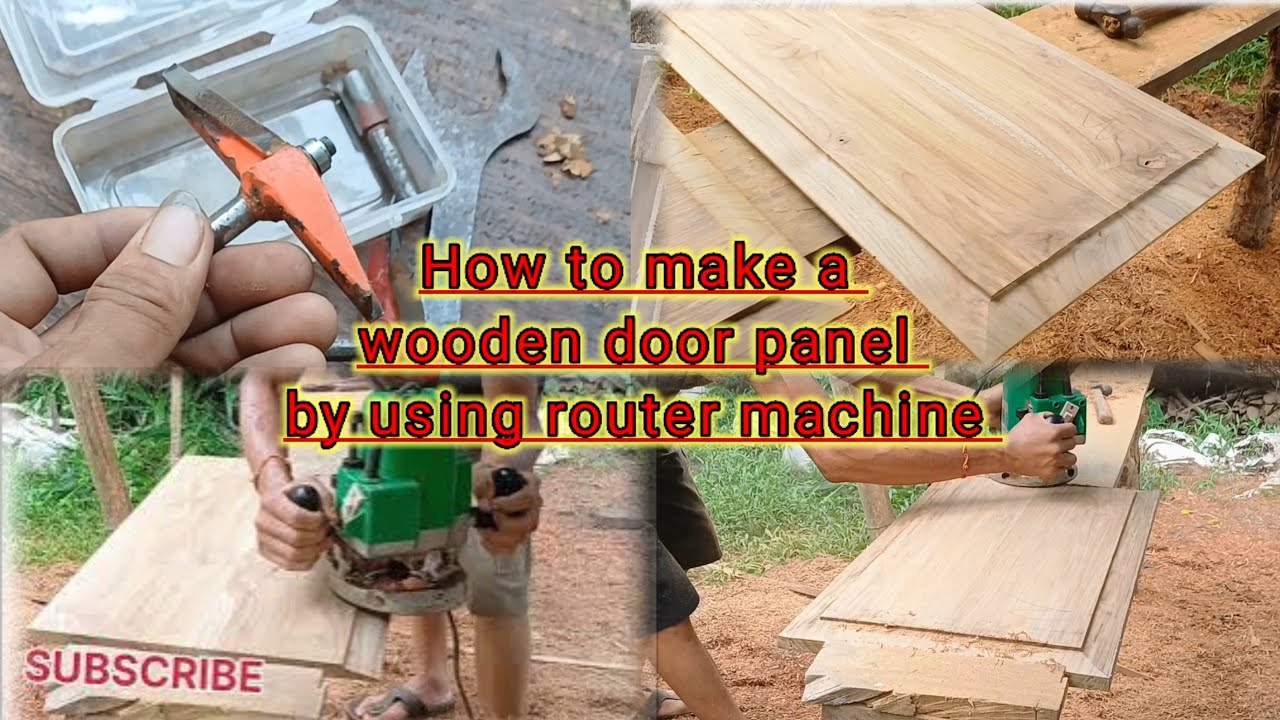 How to Make Wooden Door Panel Use Router Machine //Router machine sa ...