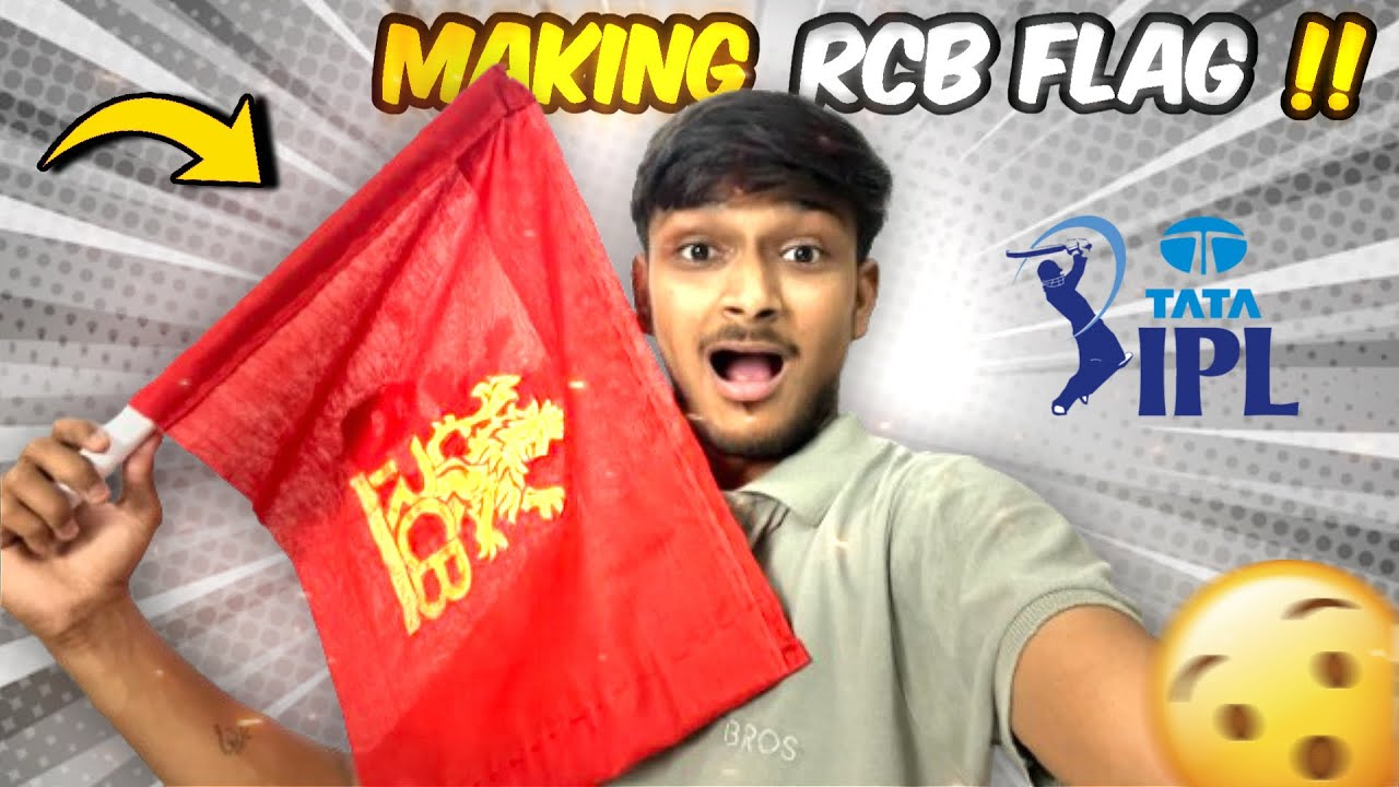 I made RCB’s flag at home - YouTube