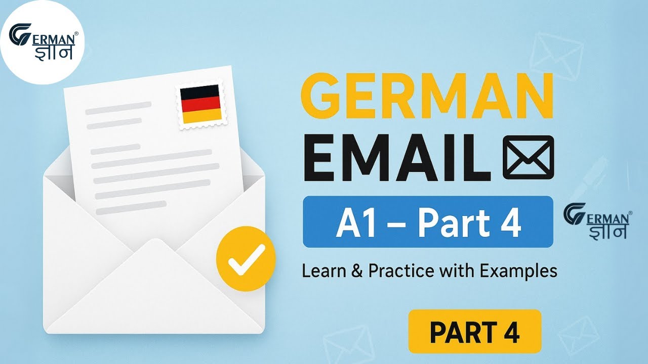 German Email Writing ️ | A1 German Level: Part 4 | Learn & Practice ...
