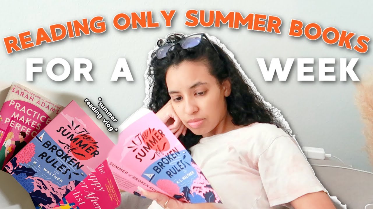 i read popular summer books for a week 💛🌴☀️ (a summer reading vlog ...