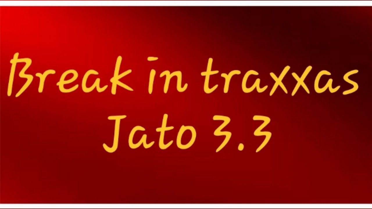 Break-in Traxxas Jato 3.3 - YouTube