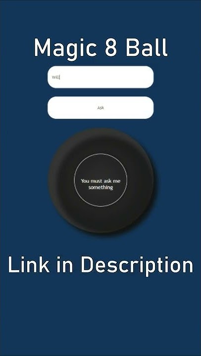 Magic 8-Ball in CSS and JS #shorts - YouTube