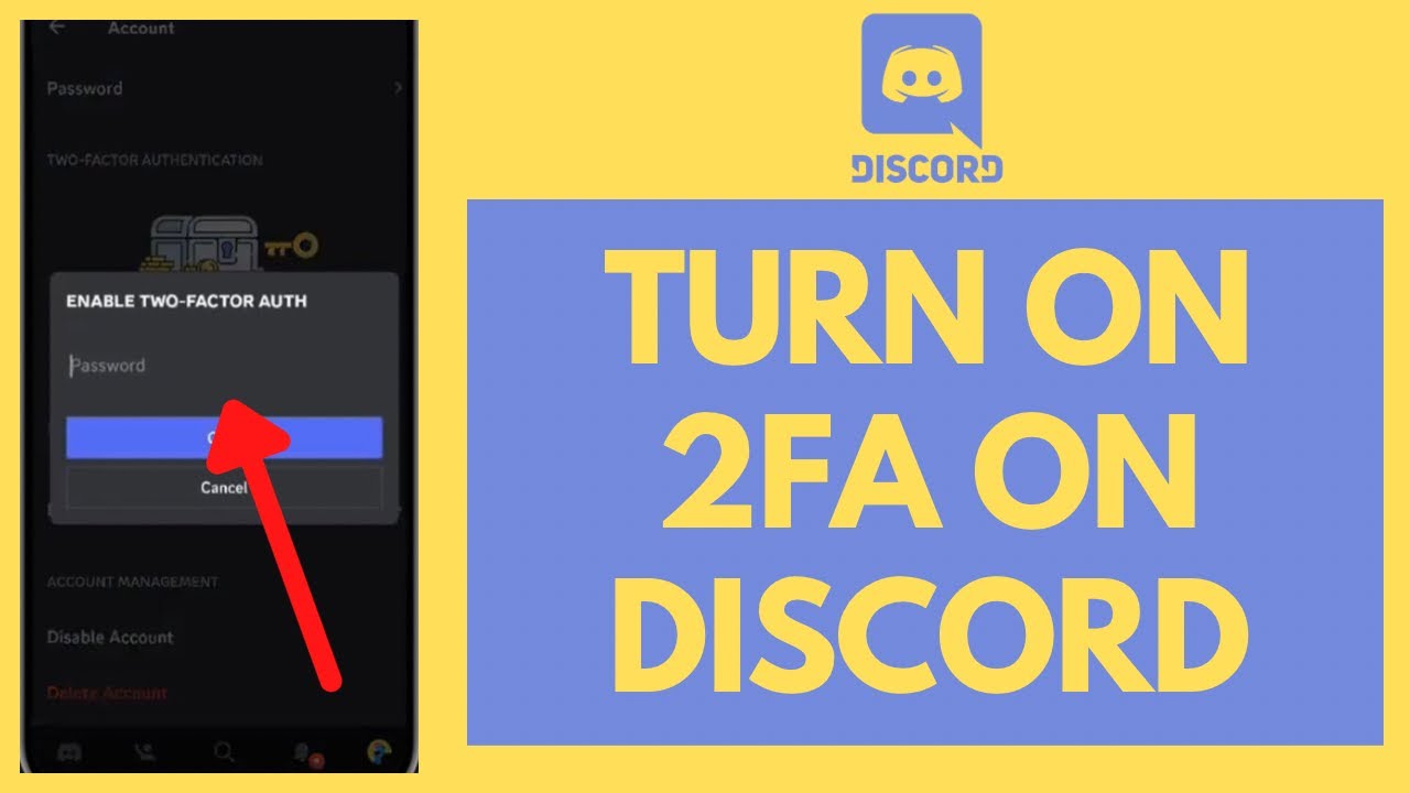 How To Enable 2fa On Discord Two Factor Authentication Youtube