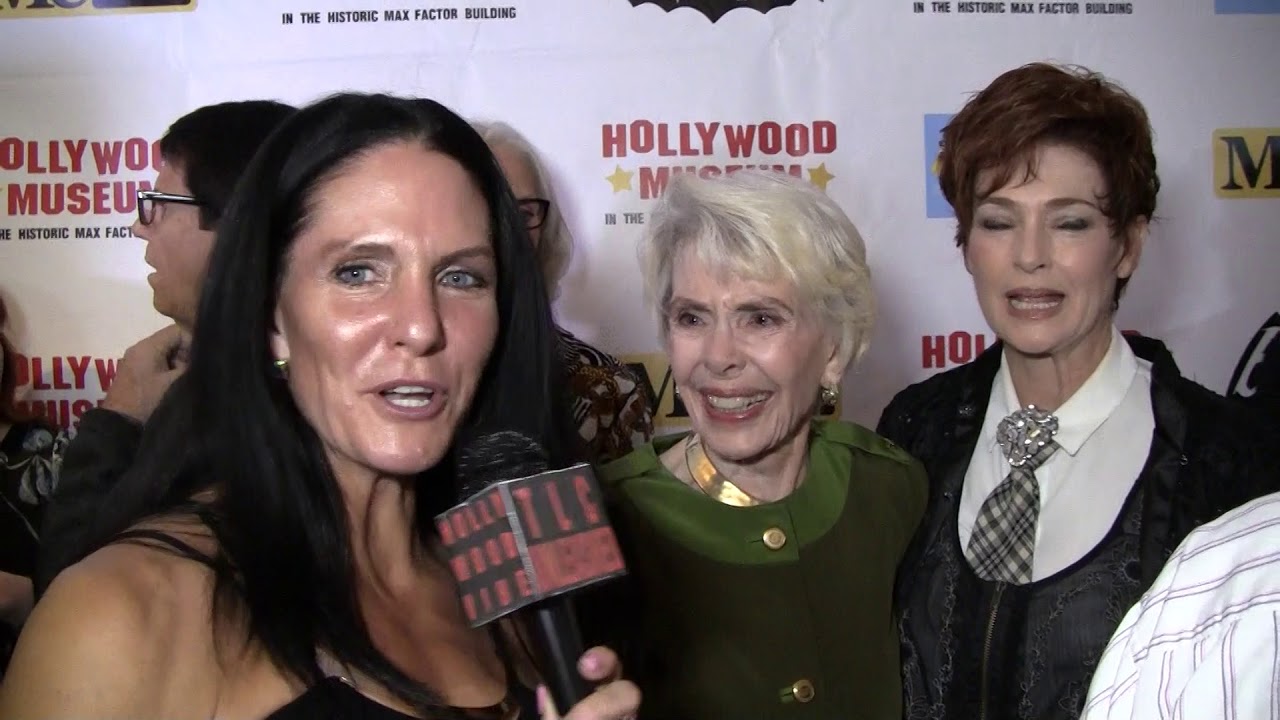 Traci Lynn Cowan with Barbara Rush at the Grand Opening of the Batman ...