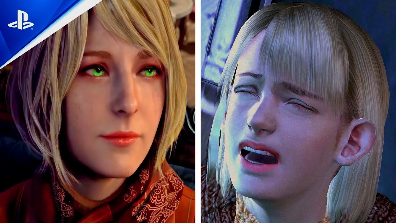 New Resident Evil 4 Remake Leon Heals Ashley VS RE 4 Original - YouTube