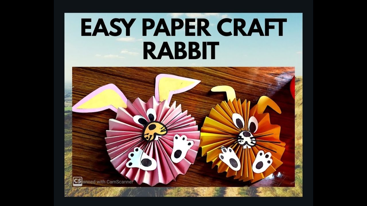 How to make easy paper rabbit by bhagirathiartcreation - YouTube