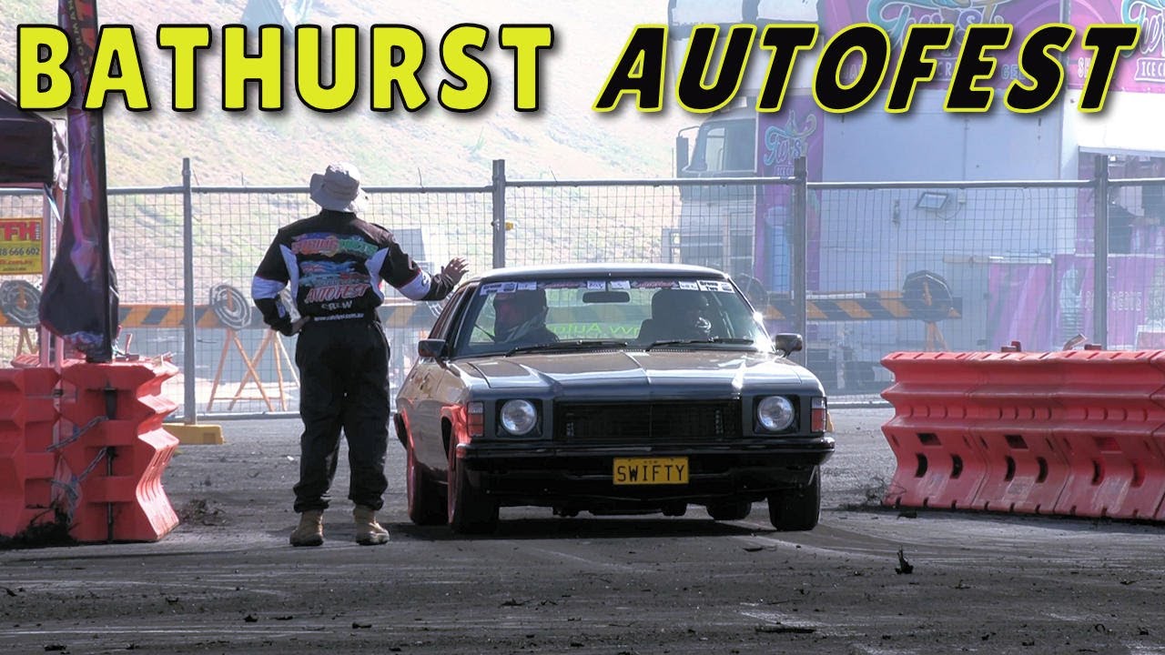 SWIFTY Holden HJ Burnout - Bathurst Autofest - YouTube
