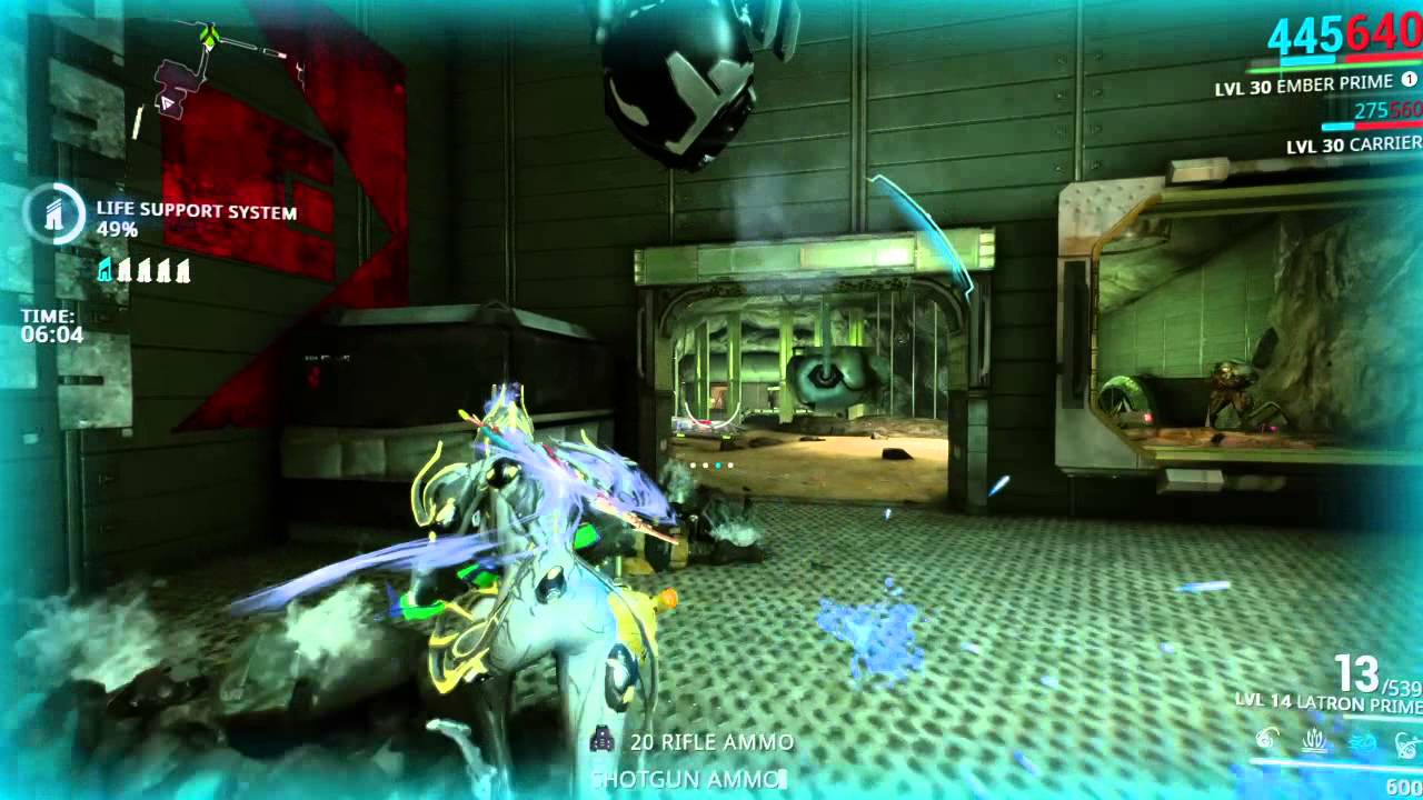 Drakk taking a ride on a zipline - Warframe - YouTube