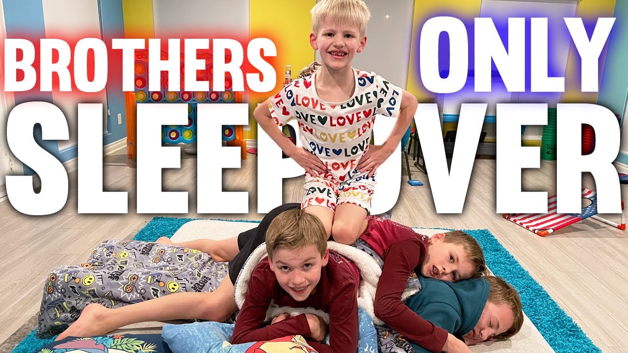 BOYS ONLY Sleepover! - YouTube