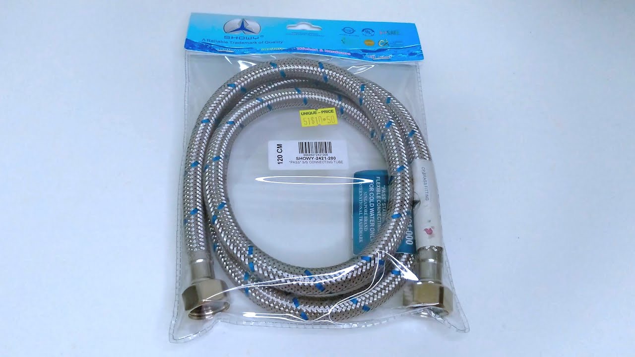 SHOWY STAINLESS STEEL FLEXIBLE CONNECTING TUBE - Unboxing ...