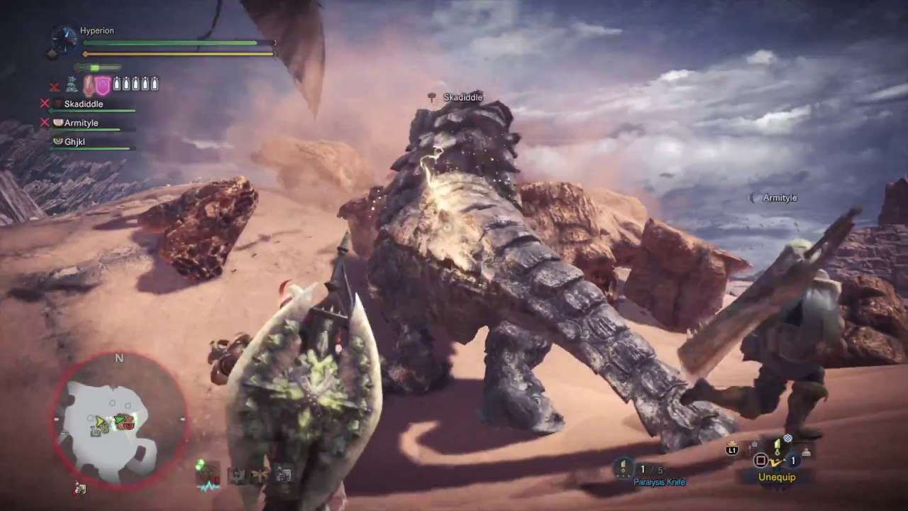 Charge Blade - Barroth (Monster Hunter World Beta) - YouTube