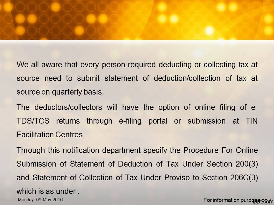 "Procedure for online submission of TDS and TCS returns" - YouTube