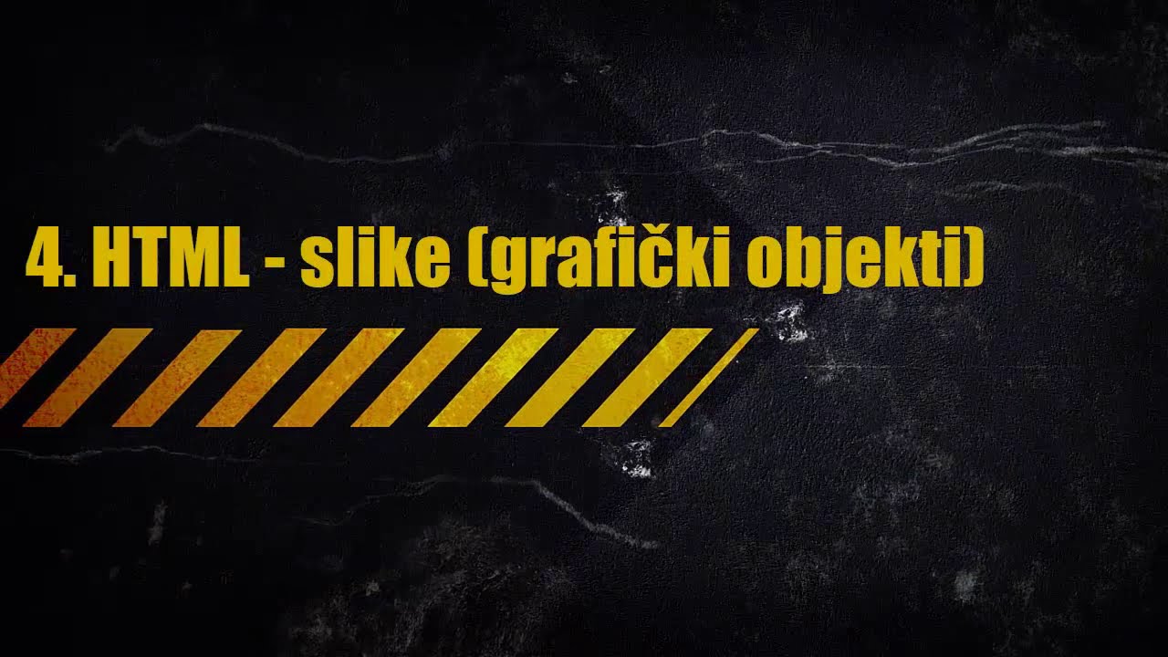 4. HTML - slike (grafički objekti) - YouTube