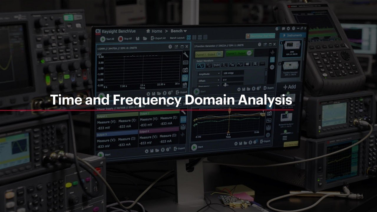 Time and Frequency Domain Analysis with PathWave BenchVue Software - YouTube