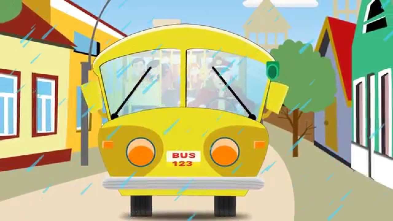 THE WHEELS ON THE BUS 🎵 Sing Along | Childrens Song # ...