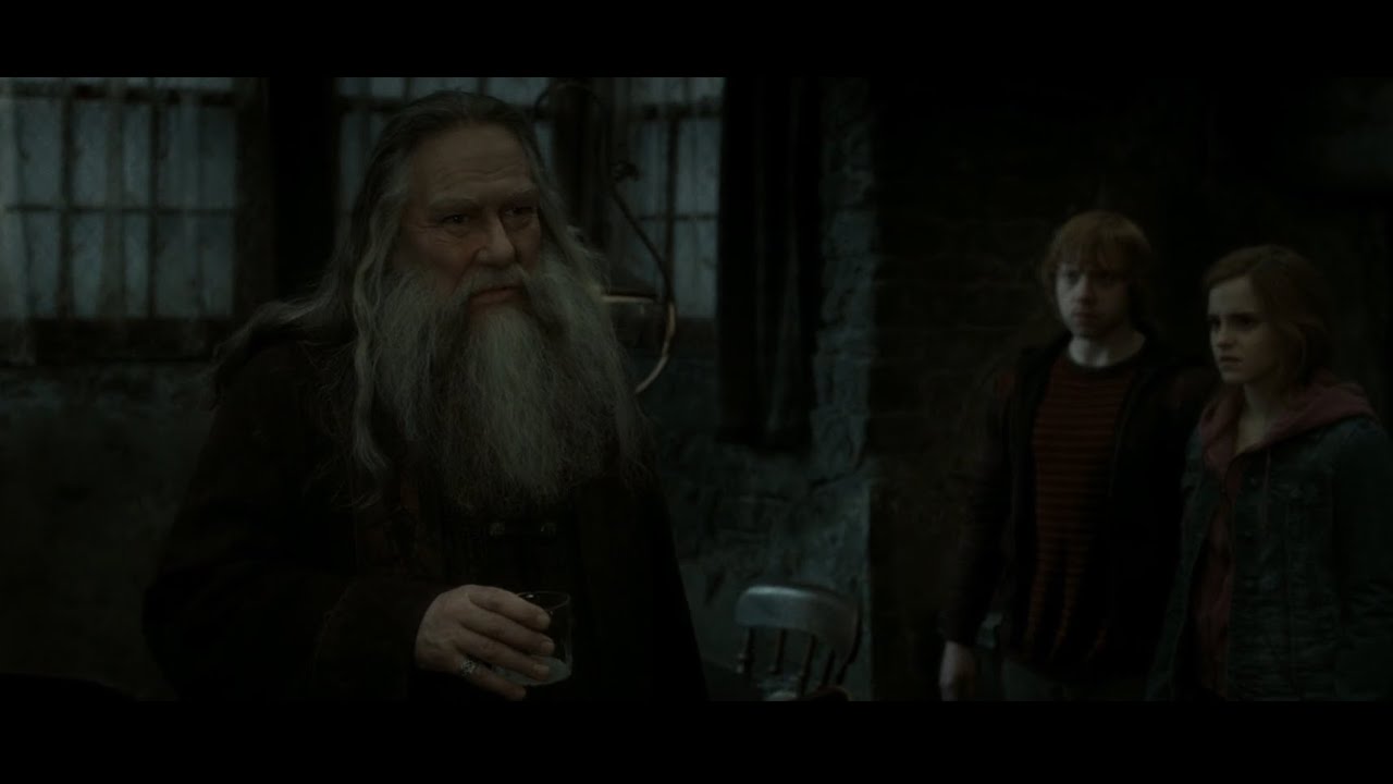Harry, Ron y Hermione conocen a Aberforth Dumbledore | Harry Potter y Las Reliquias de la Muerte ...
