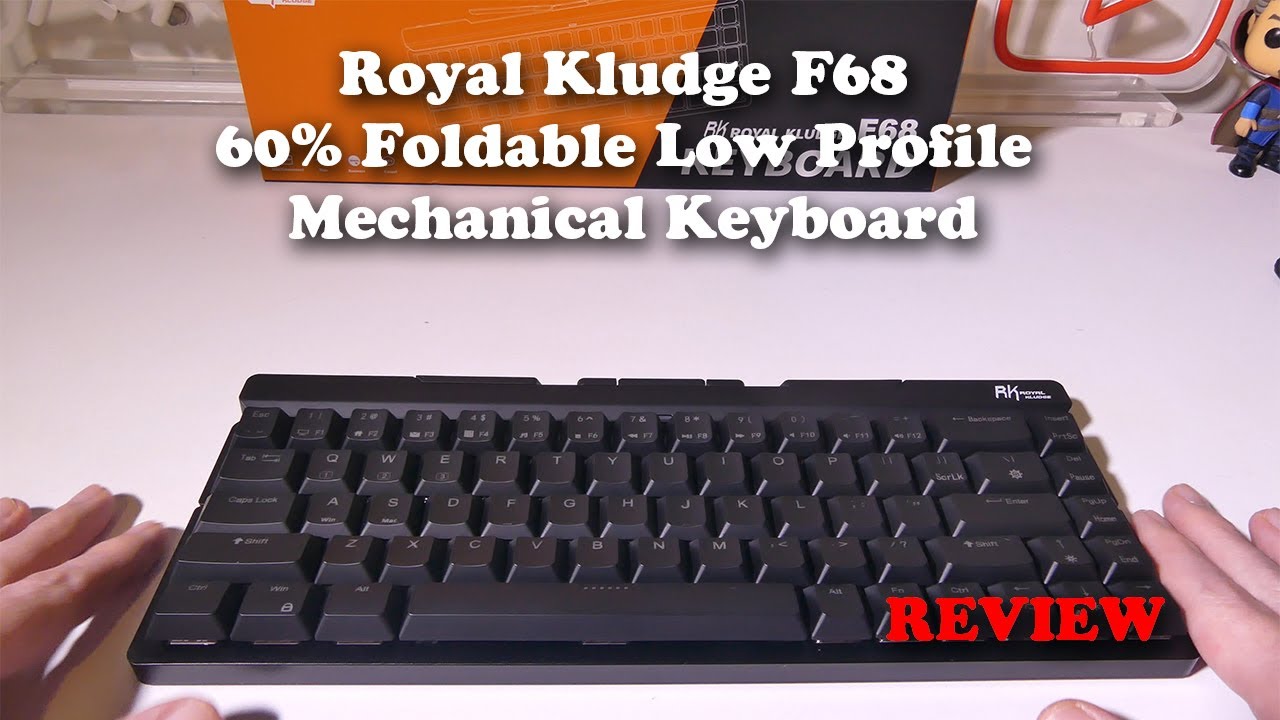 Royal Kludge F68 60% Foldable Low Profile Mechanical Keyboard REVIEW ...