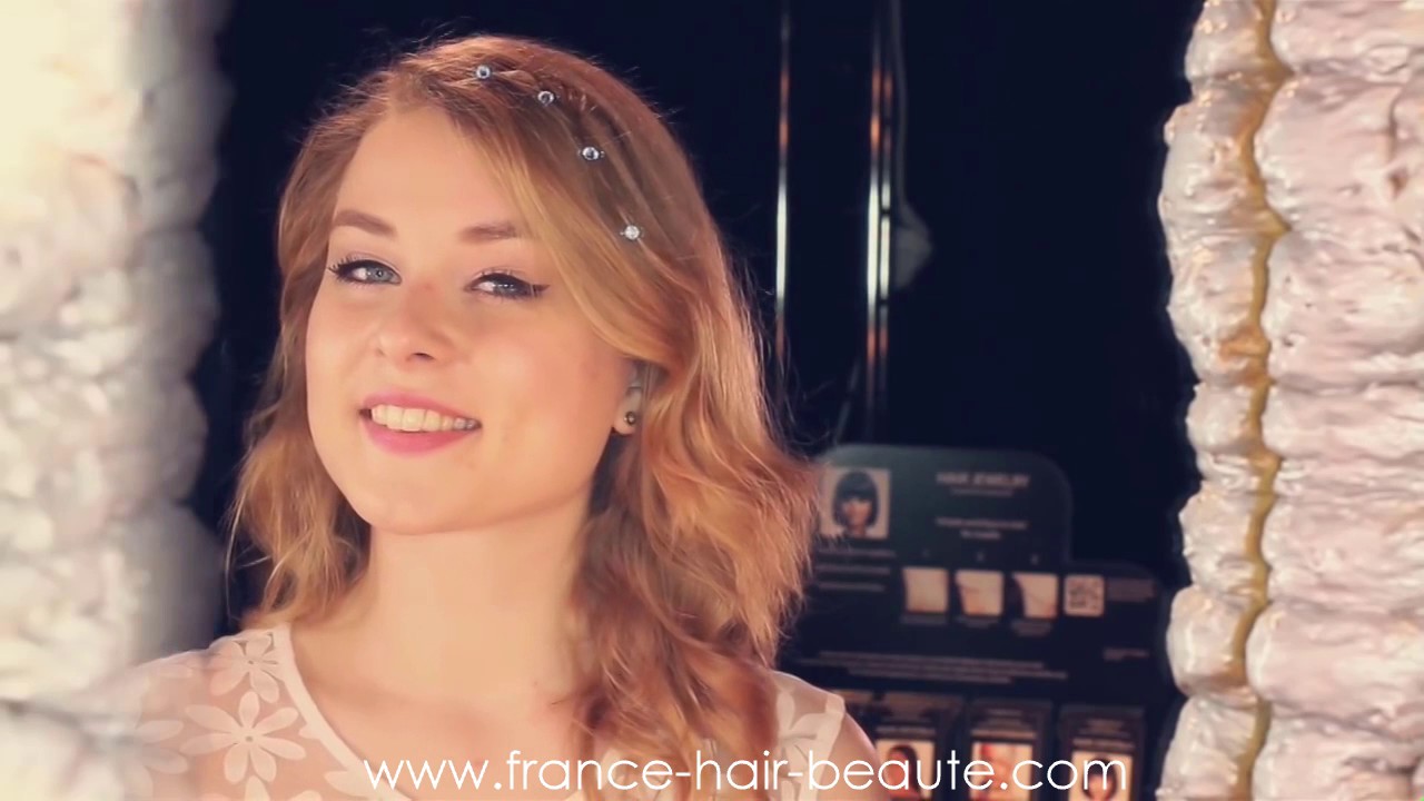 Tuto demonstration comment poser les strass pour cheveux FRANCE HAIR ...