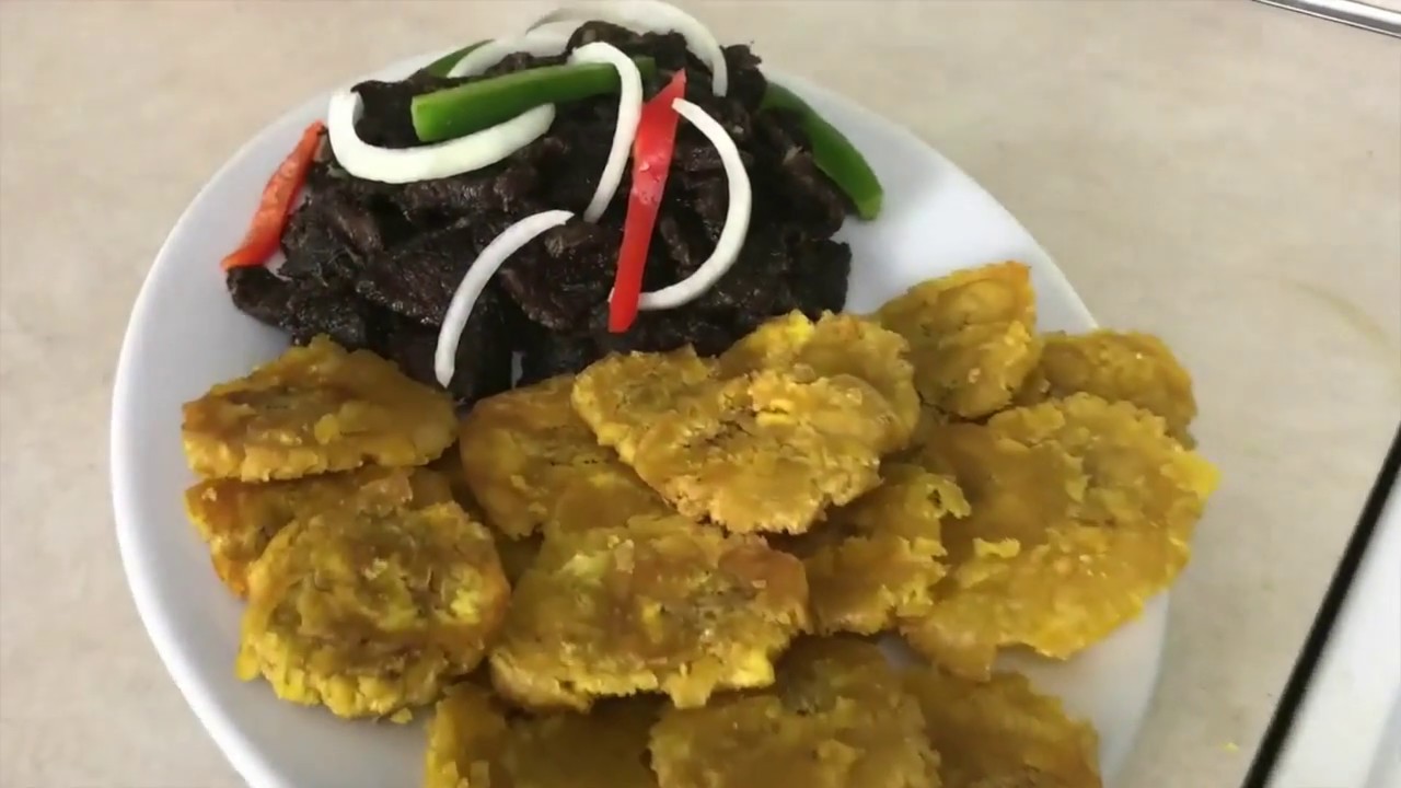 Haitian Fritters (Tasso Bef ak Bannann Peze/Fritay) - YouTube
