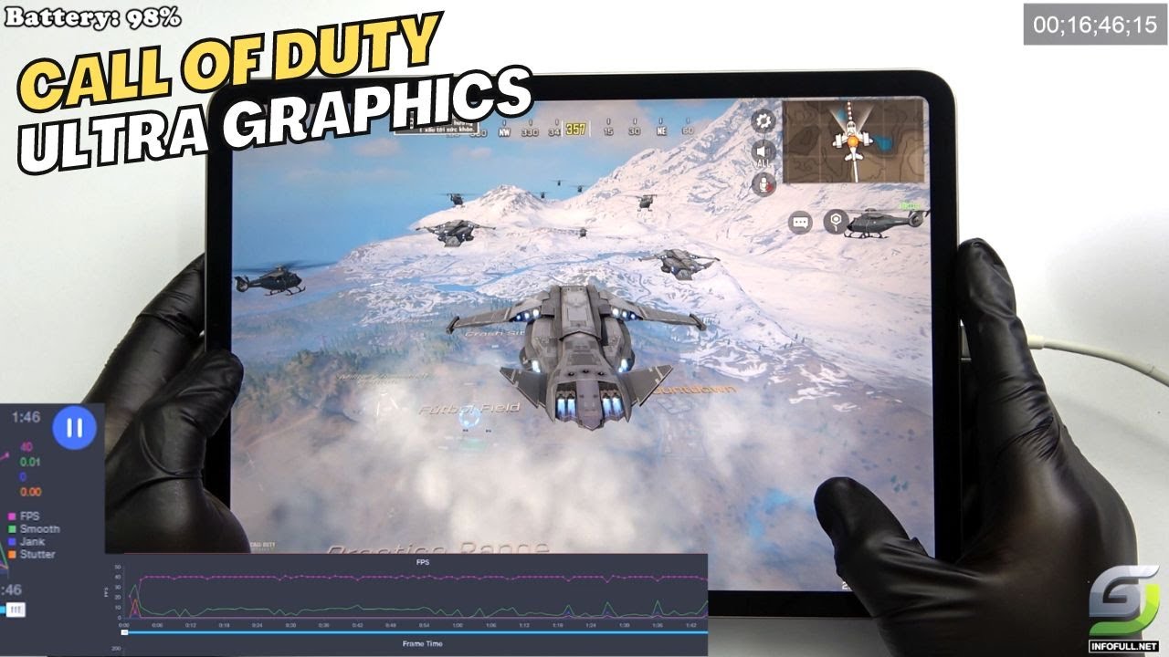 iPad Pro 2022 Test Game Call of Duty Mobile CODM with FPS Meter | Apple ...