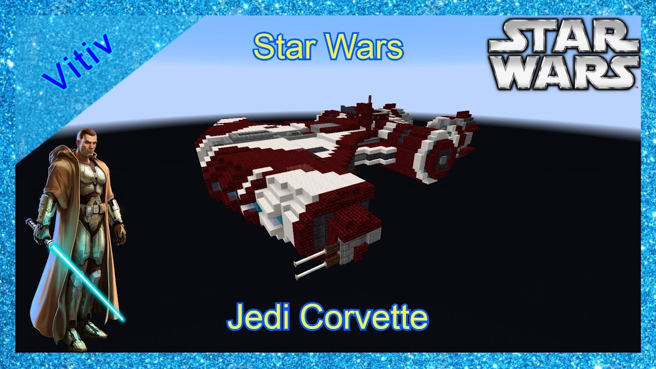 Star Wars 'jedi' Defender-Class Light Corvette in Minecraft - Tutorial ...