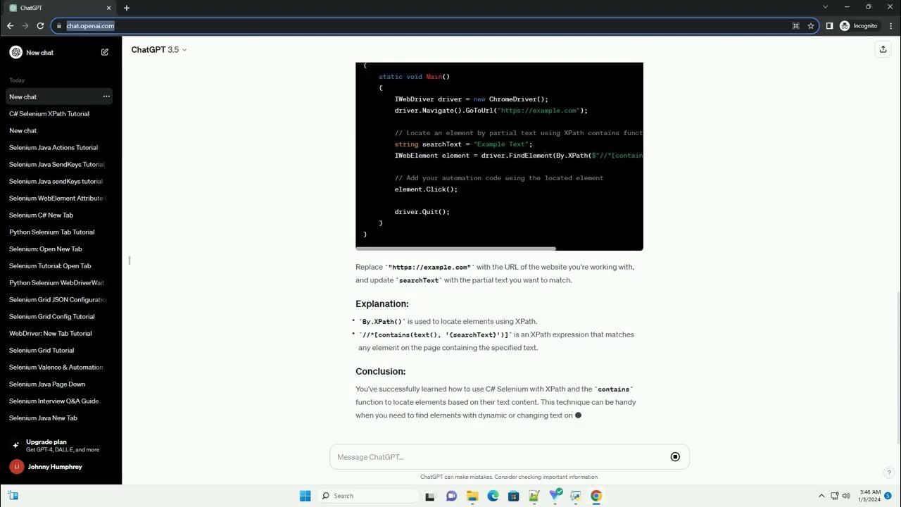 c selenium xpath contains text - YouTube
