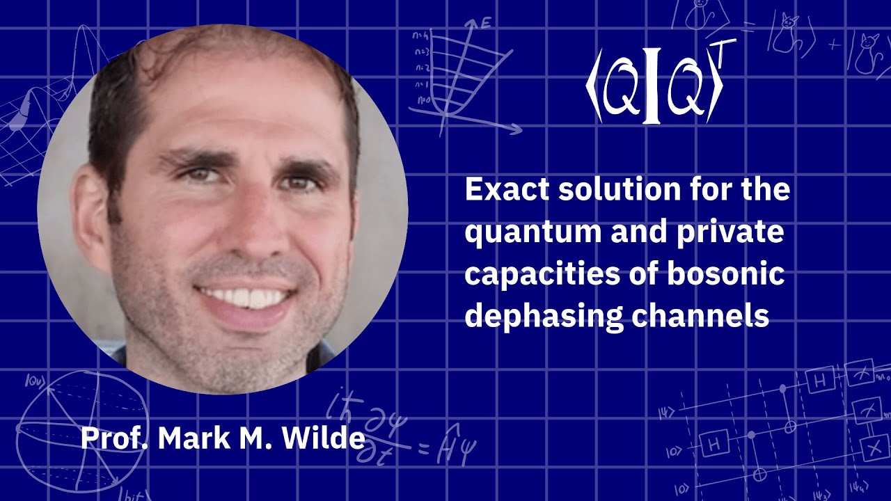 Mark M. Wilde - Exact solution for the quantum and private capacities ...