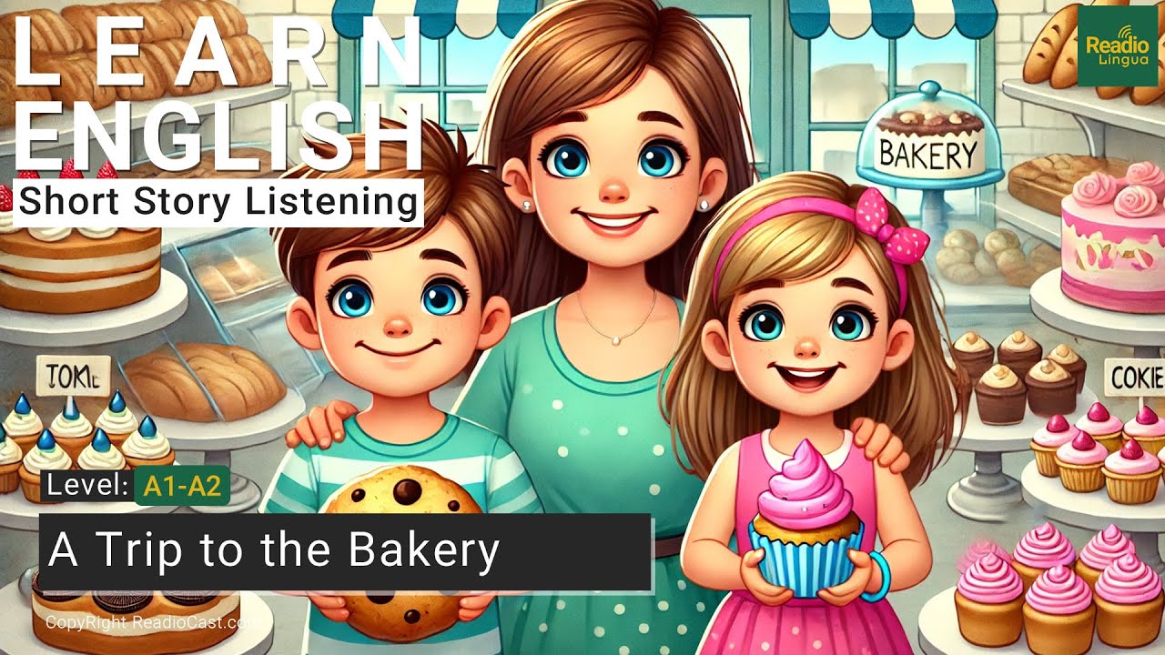 English Listening Story: A Trip to the Bakery [Elementary A1-A2] - YouTube