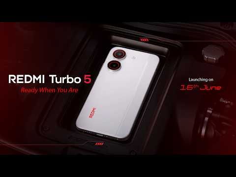REDMI Turbo 5 | The Fastest REDMI Yet! | Launching June 16th.