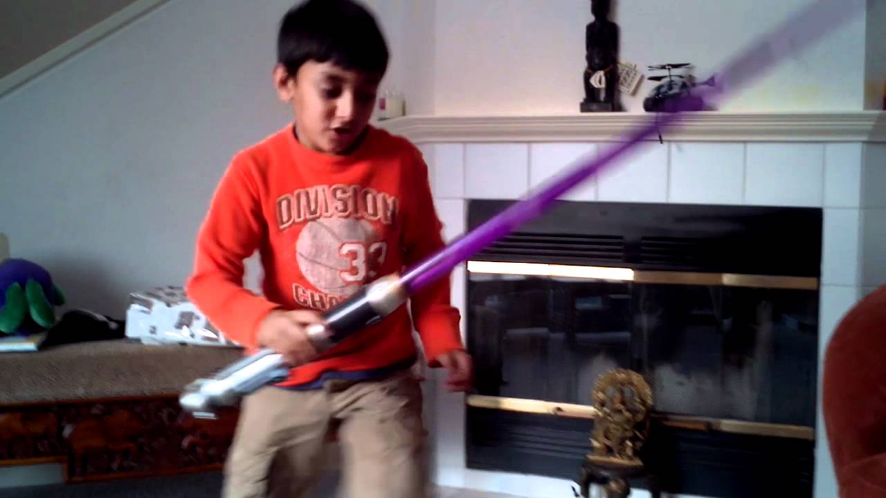 Lightsaber practice - YouTube