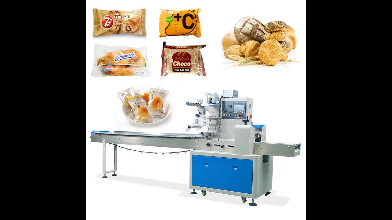 Round bread packing machine - YouTube