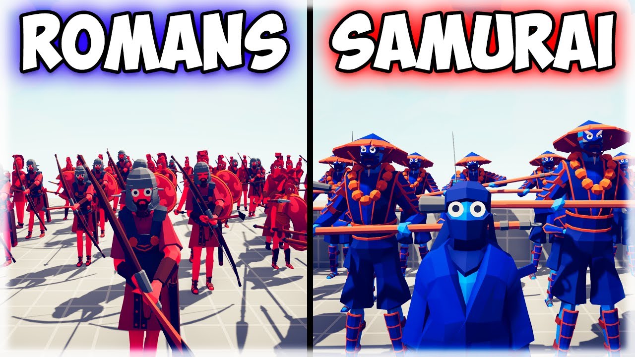 Samurai vs. Romans⚔️: Epic Warriors in TABS! - YouTube