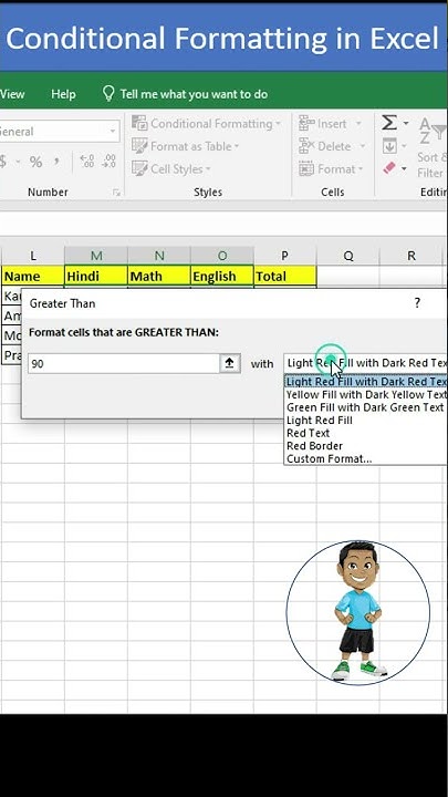 Greater Than And Less Than Conditional Formatting In Excel Excel Exceltips Exceltutorial 