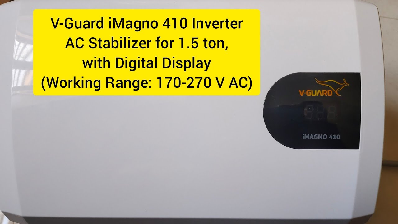 V Guard Ac Stabilizer For 1.5 Inverter Split Ac, Model No 410, Buy From ...
