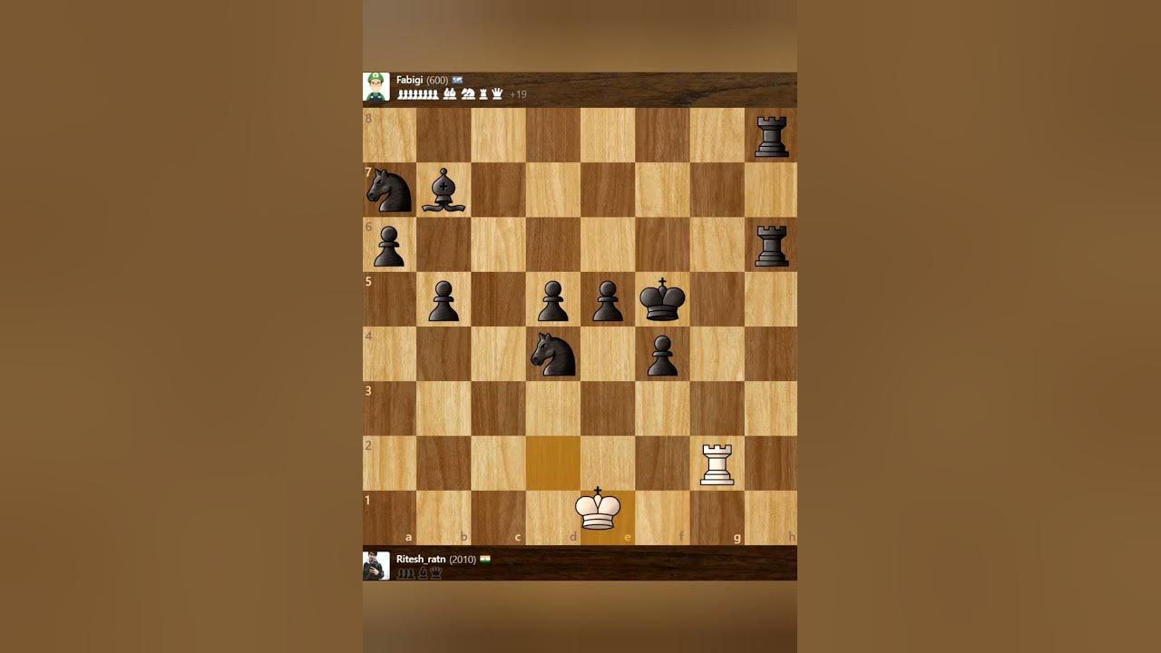 I DEFEATED chess.com bot Fabigi with only a rook #chess #chessgame - YouTube