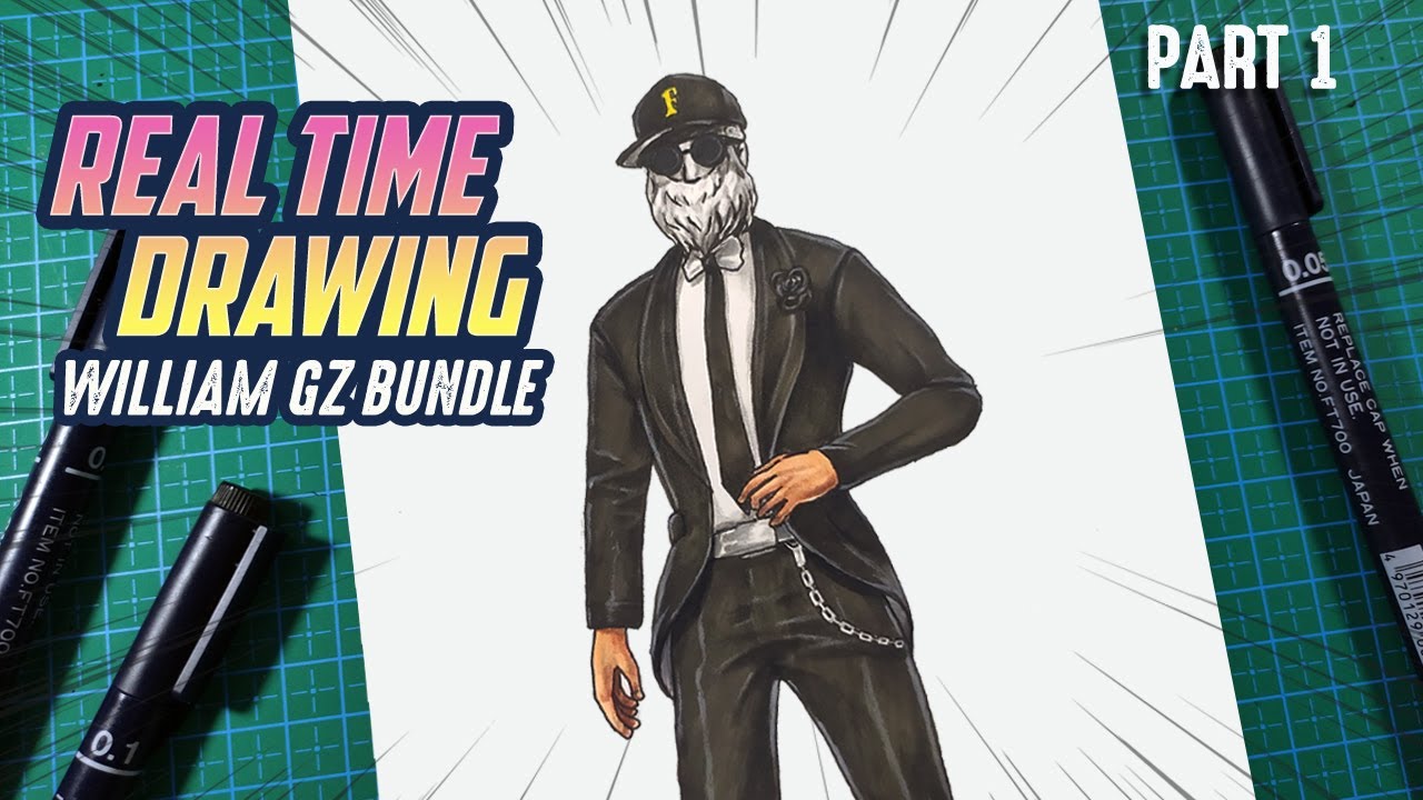 Real Time Drawing - William GZ Bundle | Gambar Free Fire #Part 1 - YouTube