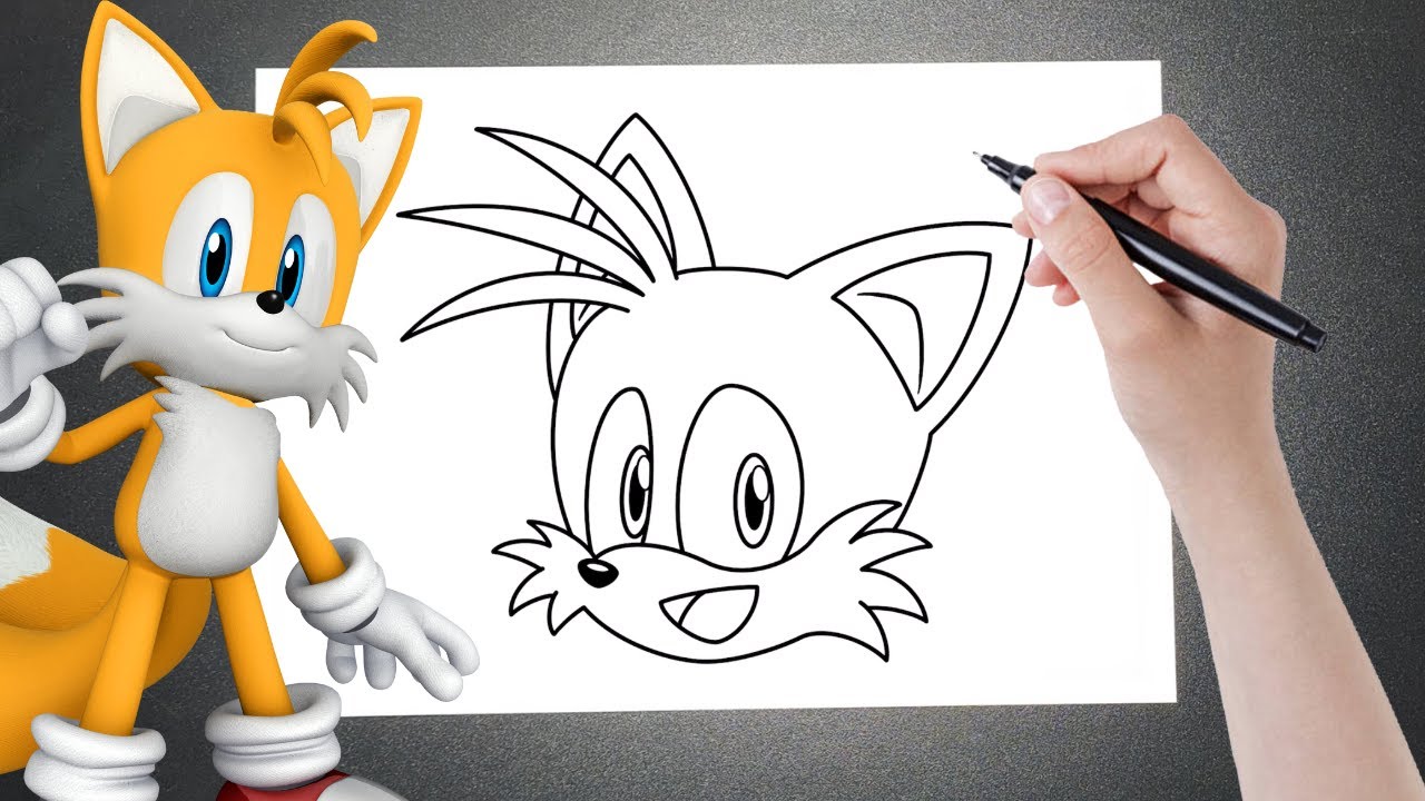 CÓMO DIBUJAR A TAILS DE SONIC - YouTube
