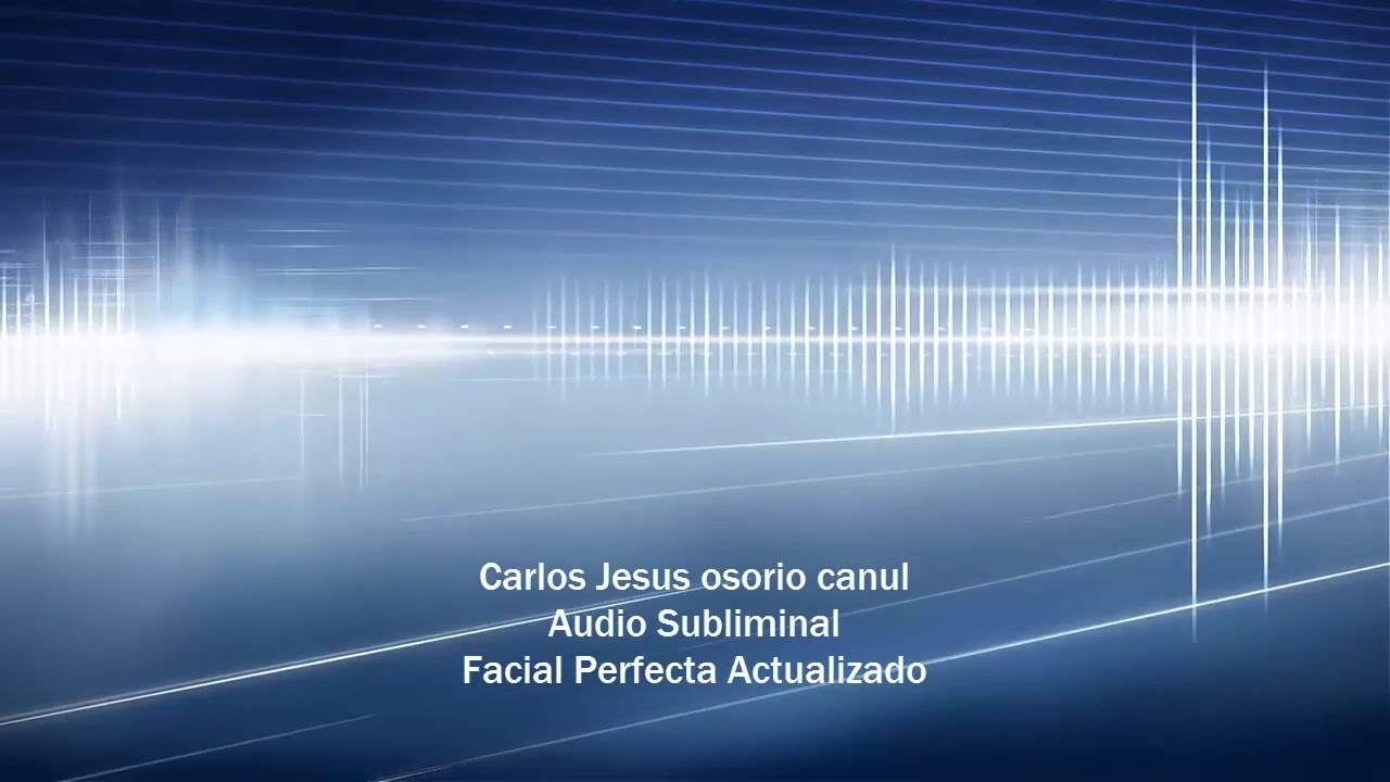 Audio subliminal para rostro perfecto - YouTube