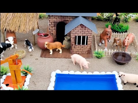 DIY Making। House of animal। Mini Farm house। Animal Farm - YouTube