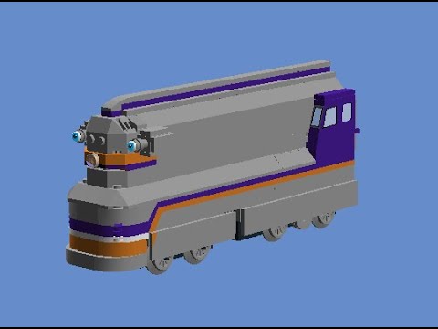 How To Build A Lego Big Locomotive (The Little Engine That Could)(2011 ...