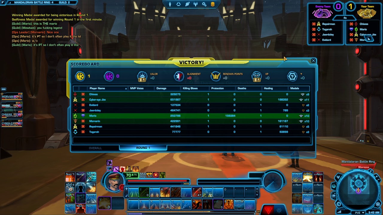 STAR WARS: The Old Republic - Warzones - 70 Mid-PvP - Mandalorian Arena ...