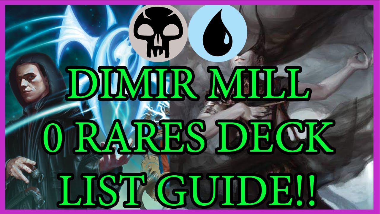 Dimir Mill 0 RARES Crafted Deck Guide!! Throne of Eldraine Standard ...