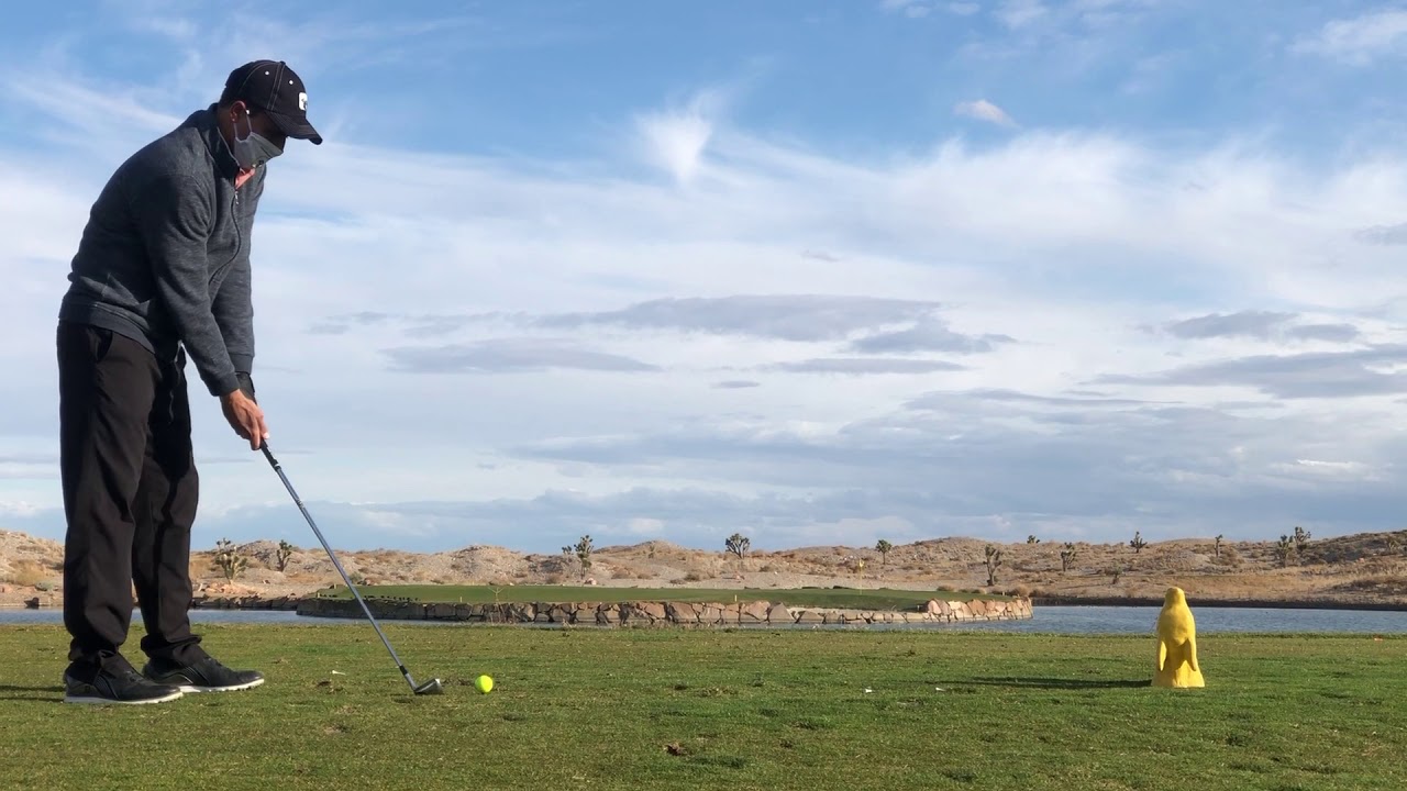 The Island Hole at Las Vegas Paiute Golf Resort Wolf Course GK Plays ...
