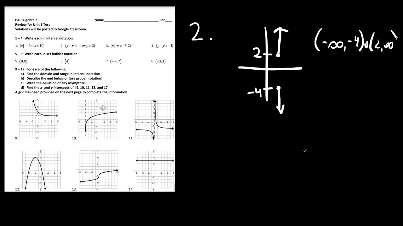 Algebra 2 | Interval Notation - YouTube