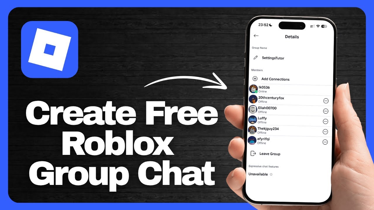 How to Create a Roblox Group Chat | Make a Free Group on Roblox - YouTube