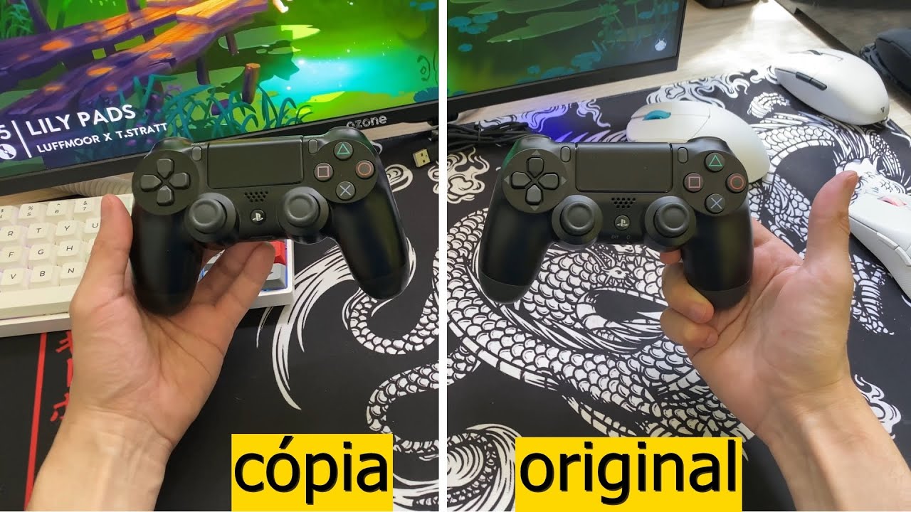 Controle Genérico do ps4 é bom? - Controle Barato vs Original - YouTube